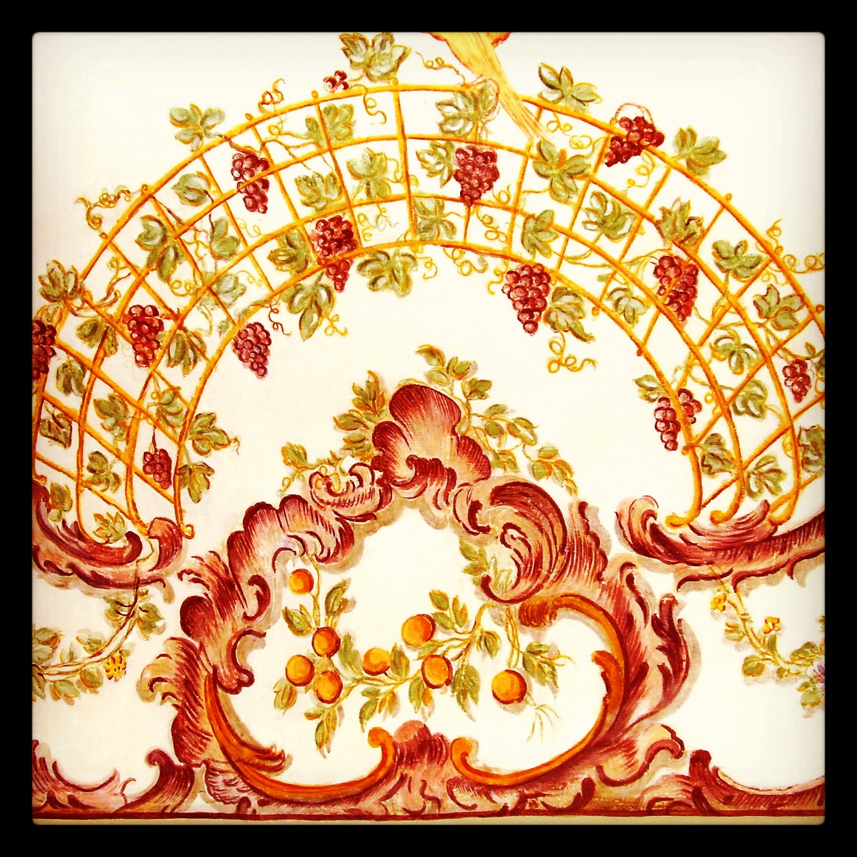 Villa Ramacca, Bagheria, Ceiling Detail - Experience Sicily